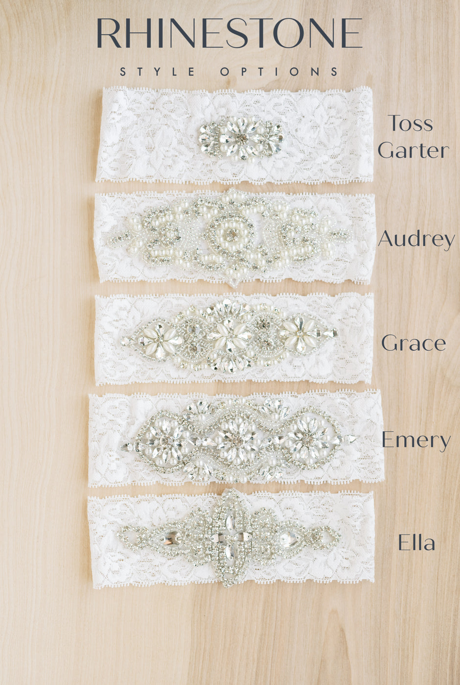 Rhinestone Wedding Garters | Bridal Garters – Ella Winston